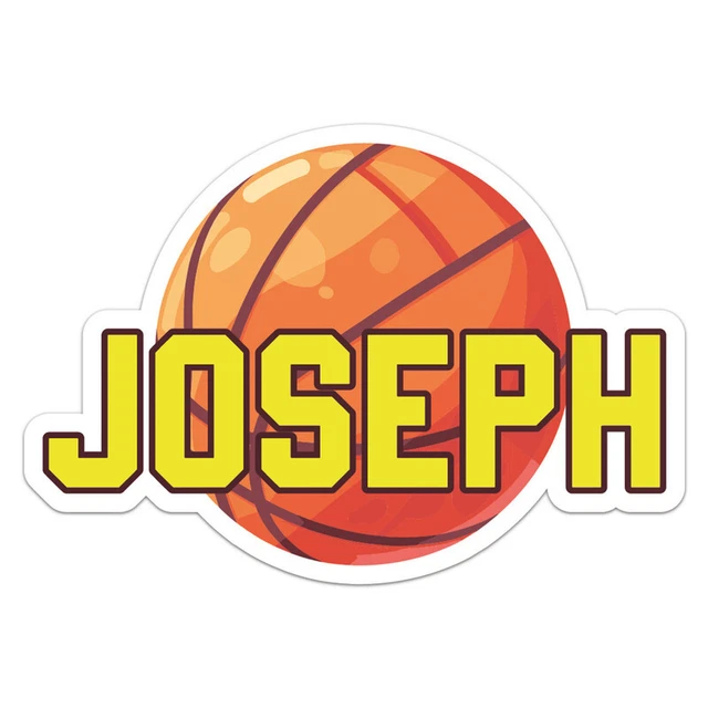 Basketball Joseph Sticker Phone Decal Water Bottle Stickers Car Decals ...