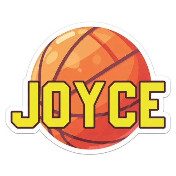 Basketball Joyce Sticker Phone Decal Water Bottle Stickers Car Decals ...