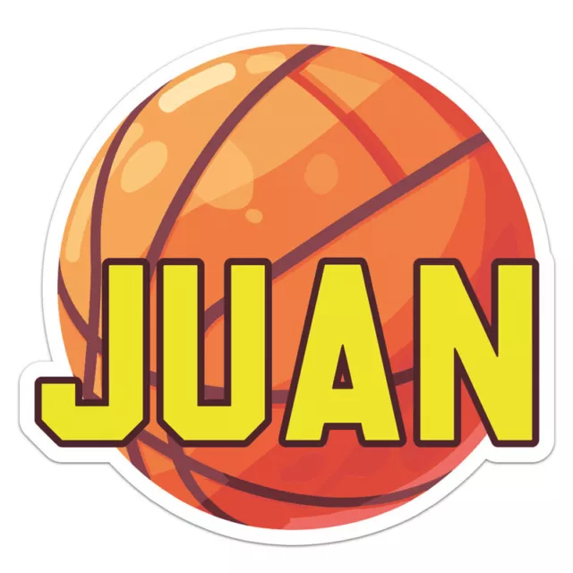 Basketball Juan Sticker Phone Decal Water Bottle Stickers Car Decals ...