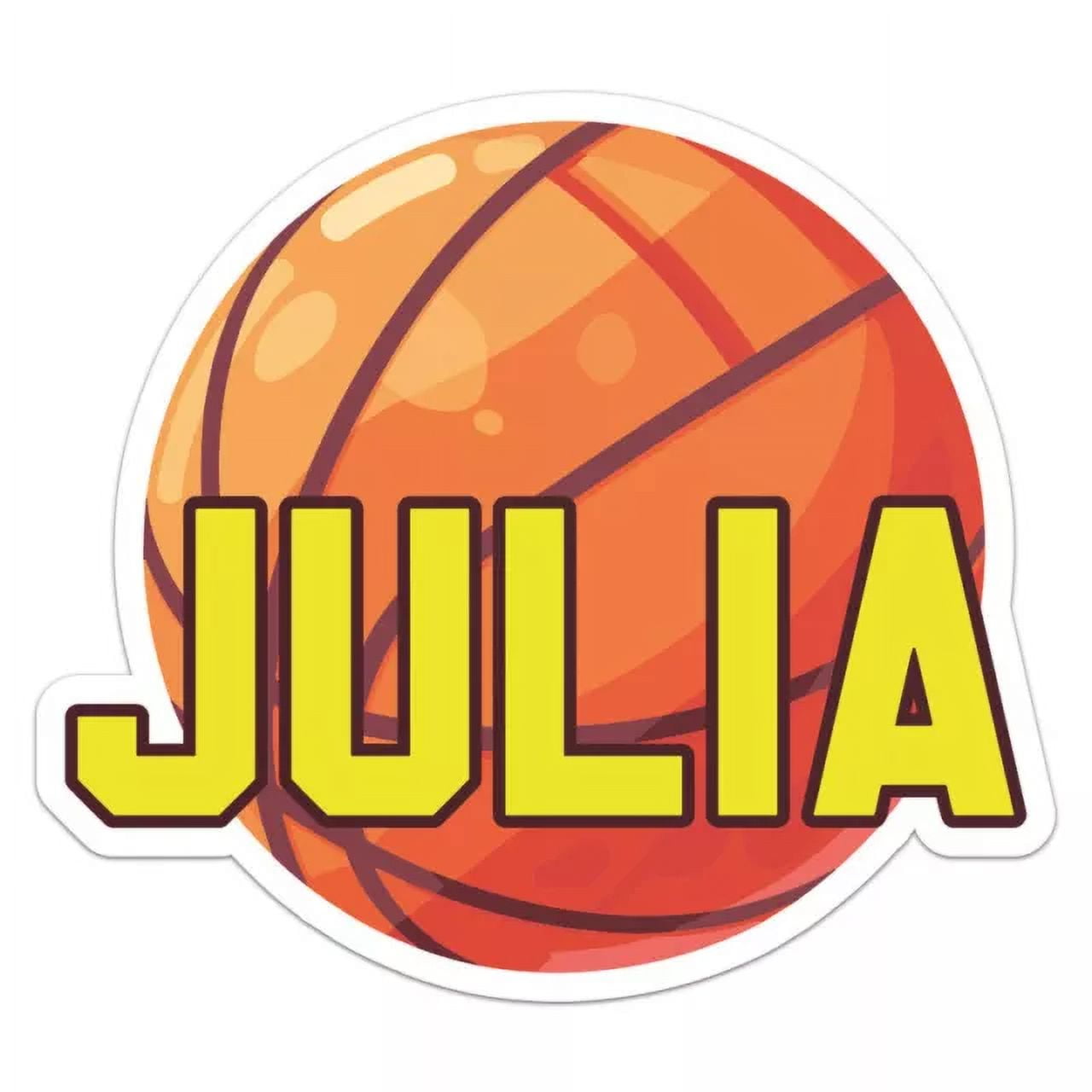 Basketball Julia Sticker Phone Decal Water Bottle Stickers Car Decals ...