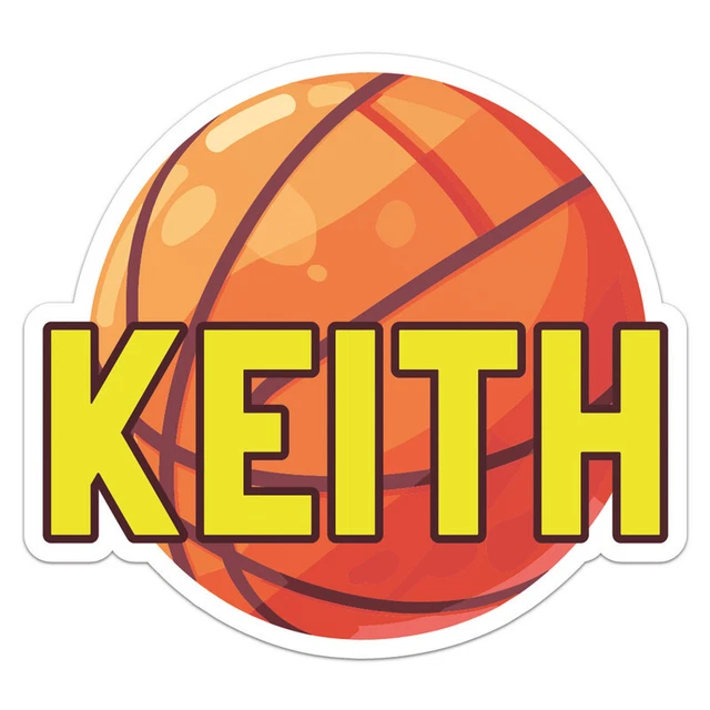 Basketball Keith Sticker Phone Decal Water Bottle Stickers Car Decals ...