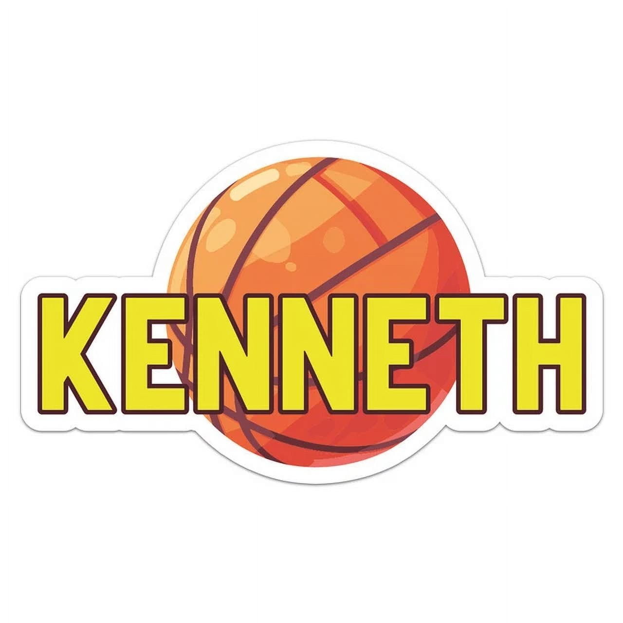 Basketball Kenneth Sticker Phone Decal Water Bottle Stickers Car Decals ...
