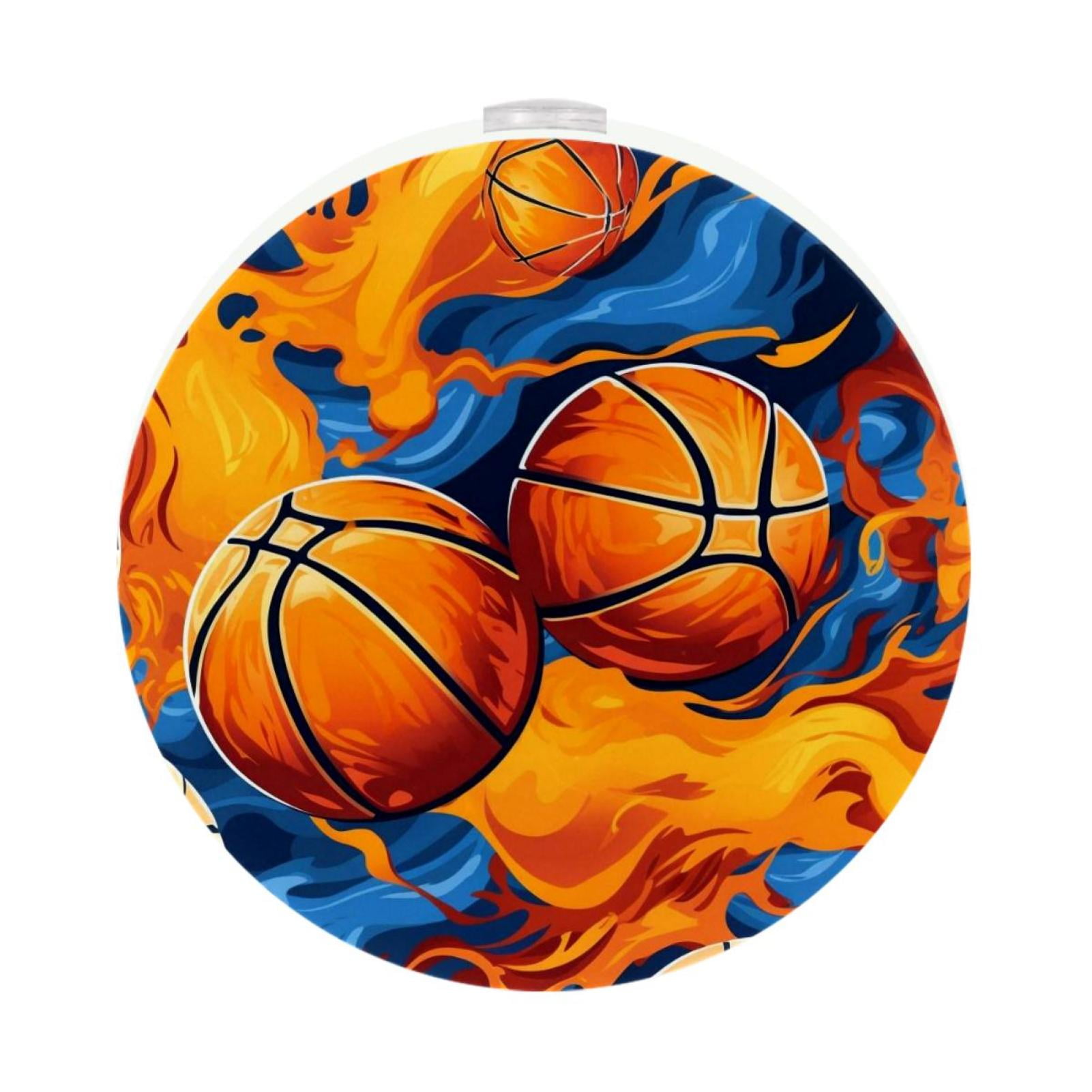 Basketball LED Round Night Light-2PCS Ultra Bright Candle Battery ...