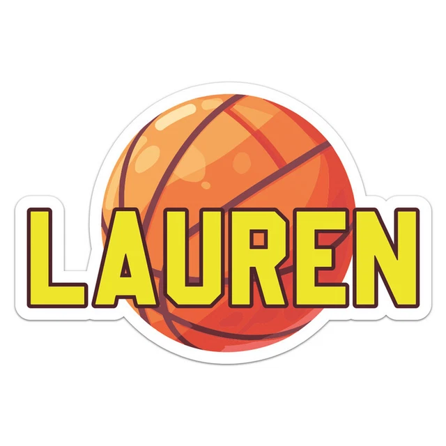 Basketball Lauren Sticker Phone Decal Water Bottle Stickers Car Decals ...