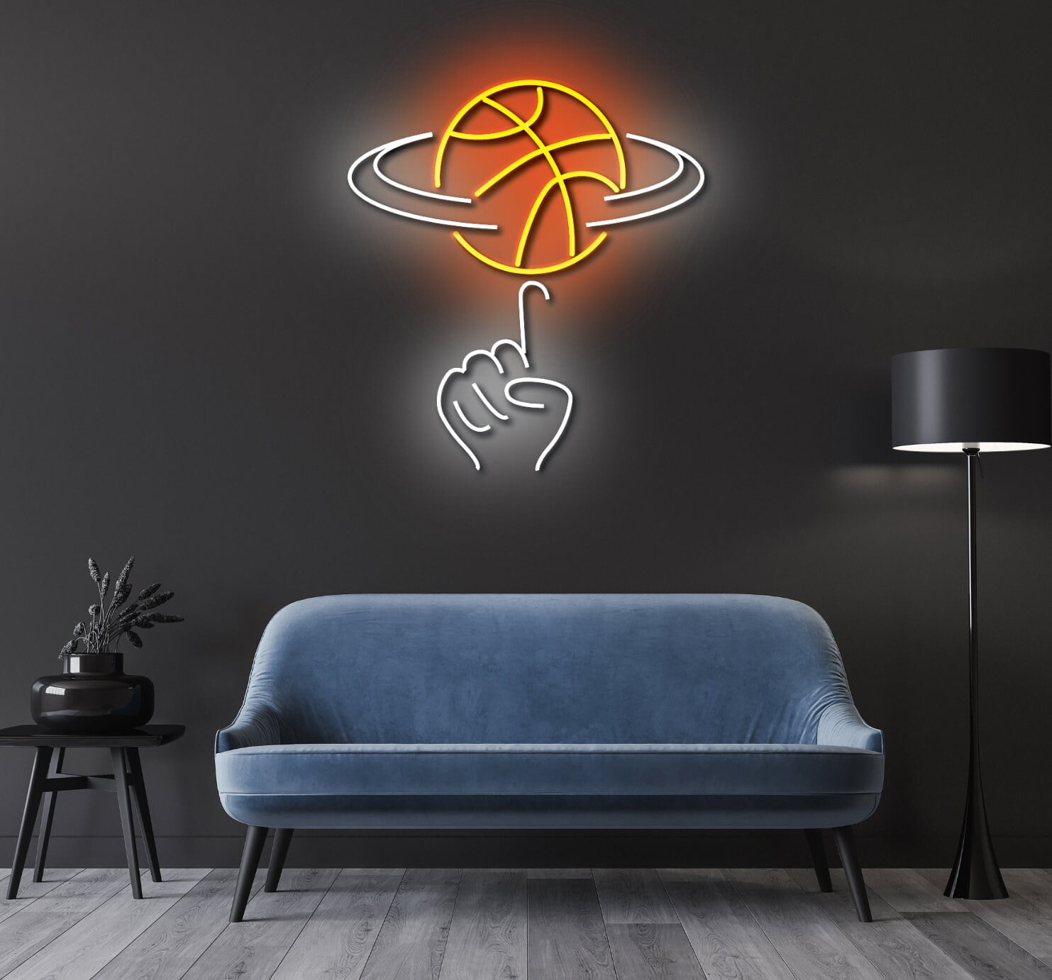 Basketball Led Sign, Basketball Neon Sign, Wall Decor, Neon Sign ...