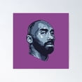 Basketball Legend Championship Mamba Focus Monochromatic Portrait Wall ...