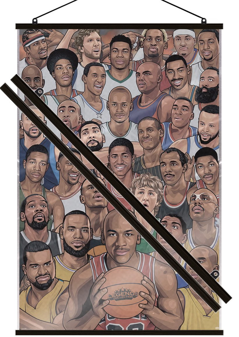 Basketball Legends - Sport Poster (Famous Basketball Stars - Players ...