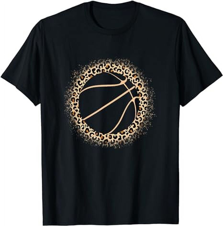 Basketball Leopard Print Cheetah Pattern T-Shirt - Walmart.com