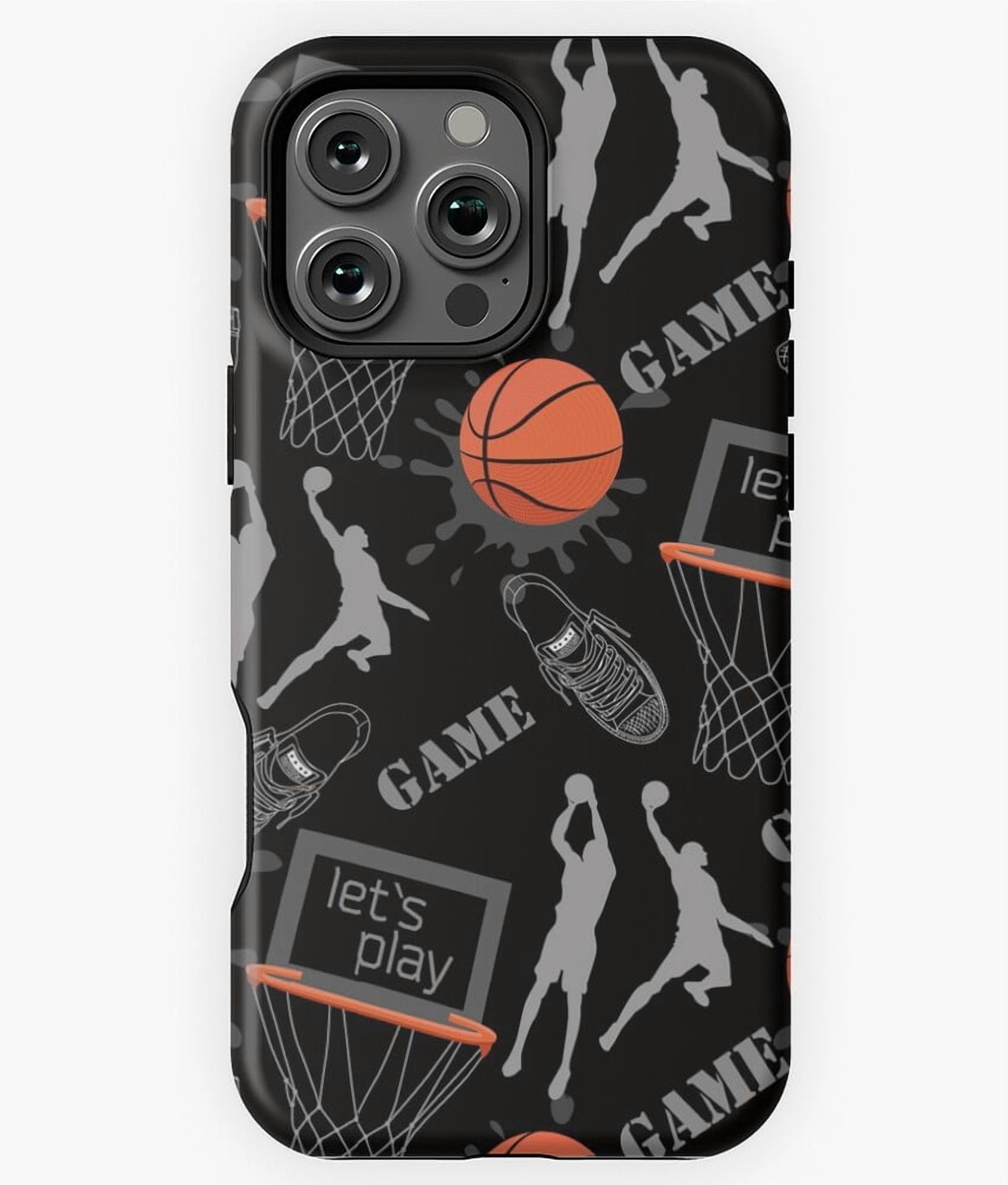 Basketball Lets Play Sports Game Day Phone Case for iPhone 16 15 14 13 ...