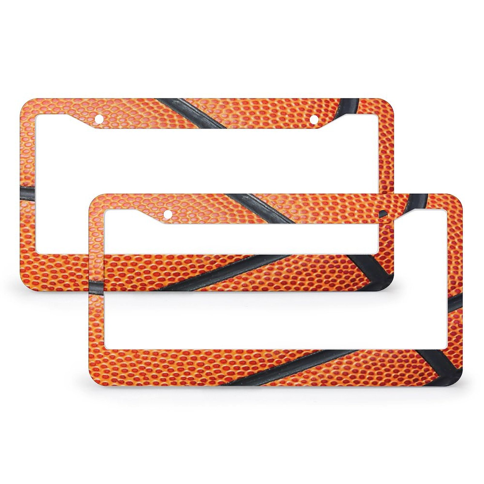 Basketball License Plate Frame - 2 Pack Aluminum License Plate Holder ...