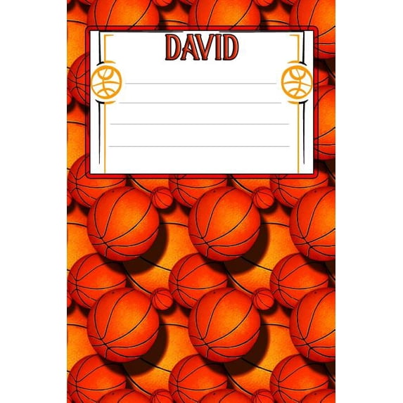 Basketball Life David: College Ruled Composition Book Paperback ...