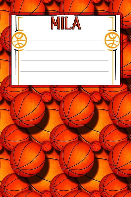 Basketball Life Mila: College Ruled Composition Book Paperback ...