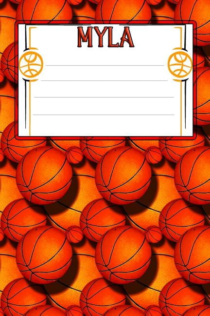 Basketball Life Myla: College Ruled Composition Book Paperback ...