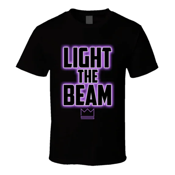 Basketball Light The Beam Glow Fan Graphic Design Cotton Unisex T-Shirt ...