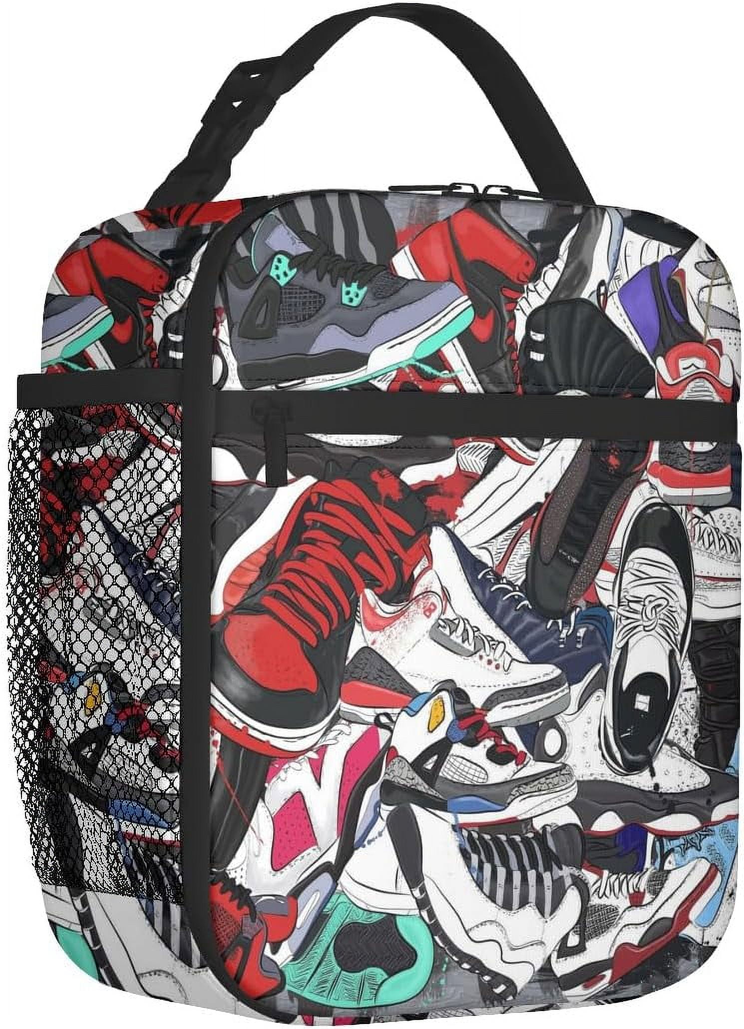 Basketball Lunch Box for Boys Portable Thermal Lunch Bag Reusable ...