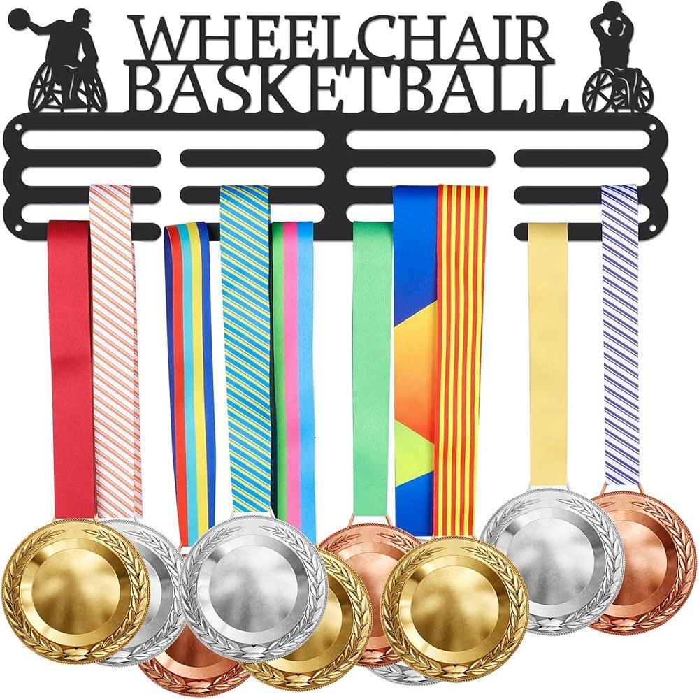 Basketball Medal Hanger Display Wheelchair Basketball Sports Medal ...