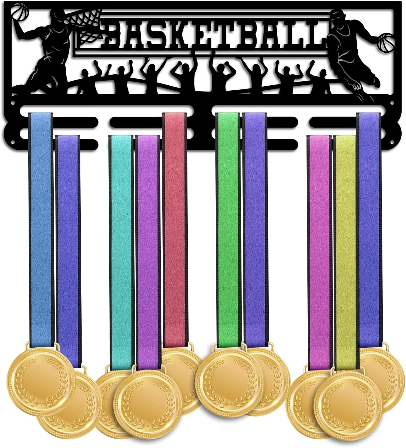 Basketball Medal Hanger Holder Trophy Display Rack Hanger Awards Ribbon ...