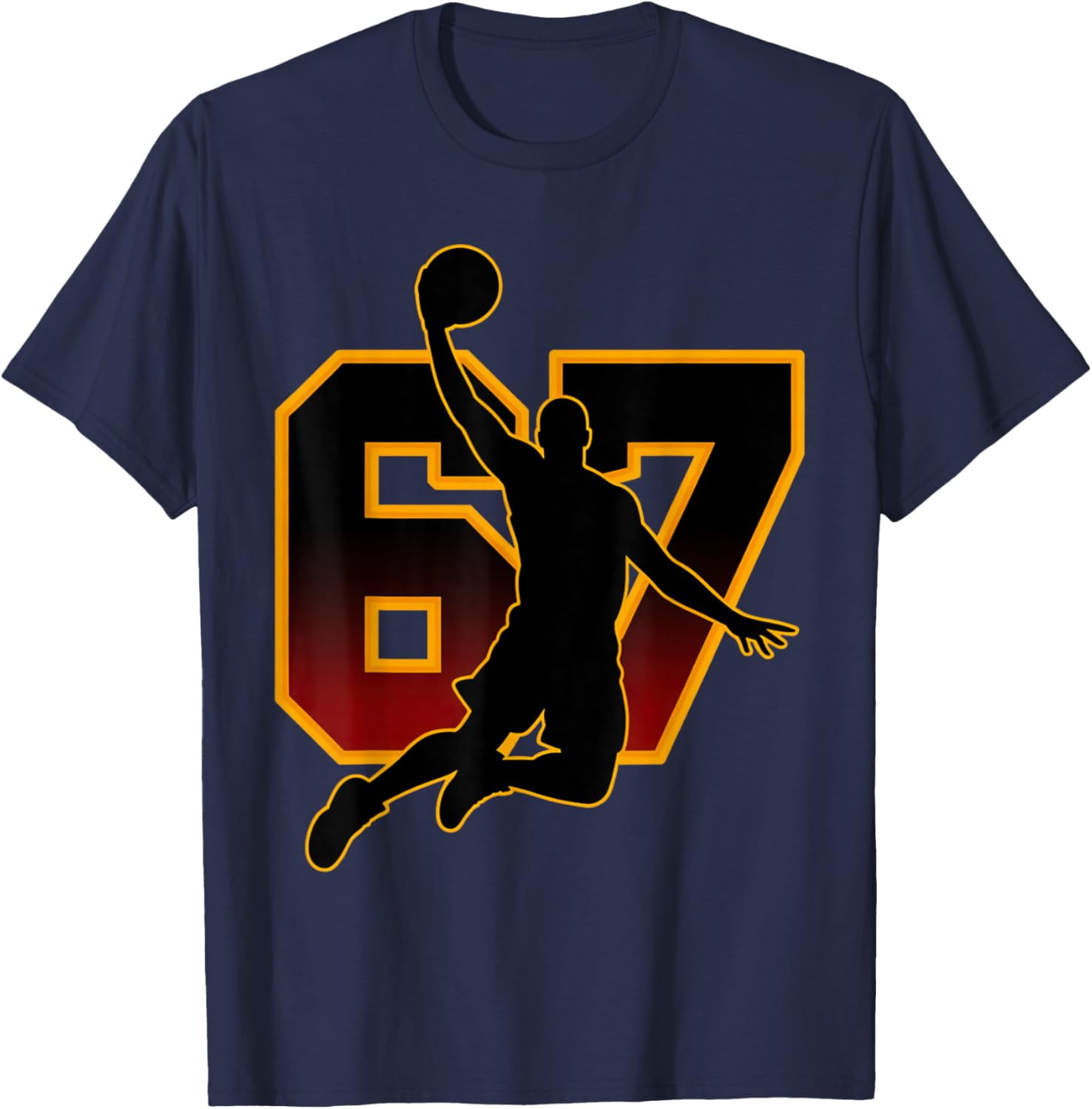 Basketball Meme Slam Dunk Position Six Seven Game T-Shirt - Walmart.com