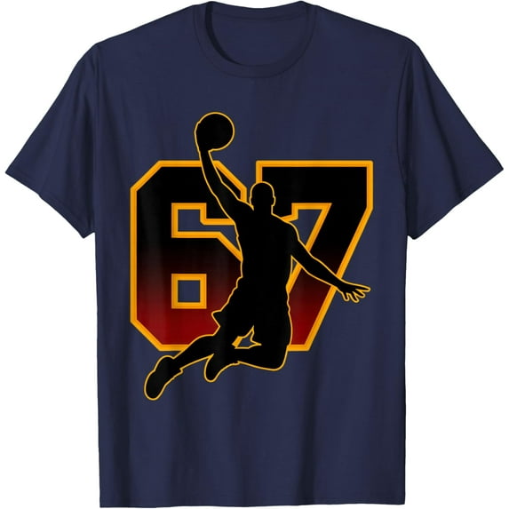 Basketball Meme Slam Dunk Position Six Seven Game T-Shirt - Walmart.com