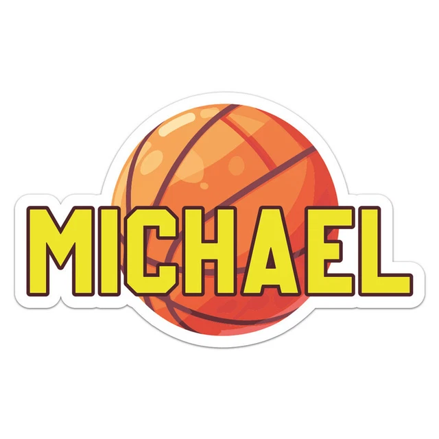 Basketball Michael Sticker Phone Decal Water Bottle Stickers Car Decals ...