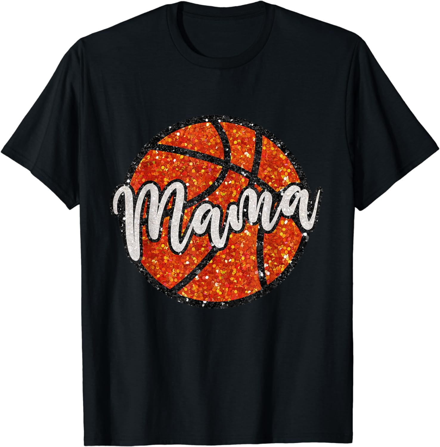 Basketball Mom Bling Bling Game Day Basketball Mama Sports T-Shirt ...
