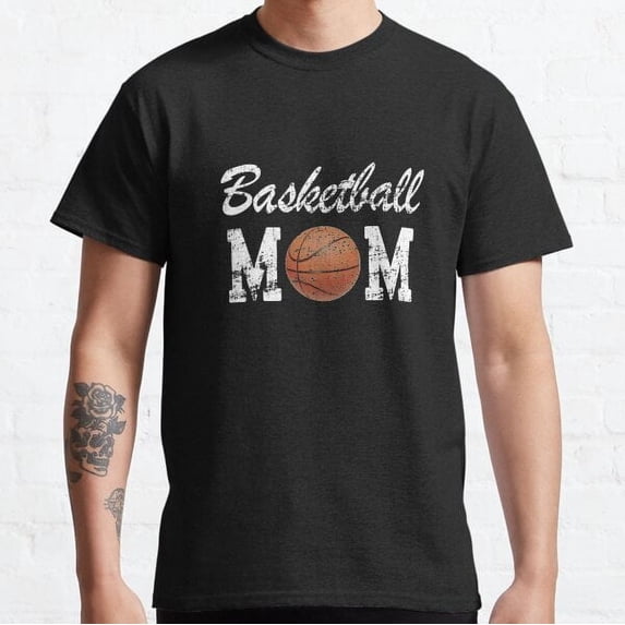 Basketball Mom Cute Distressed Classic T-shirt - Walmart.com