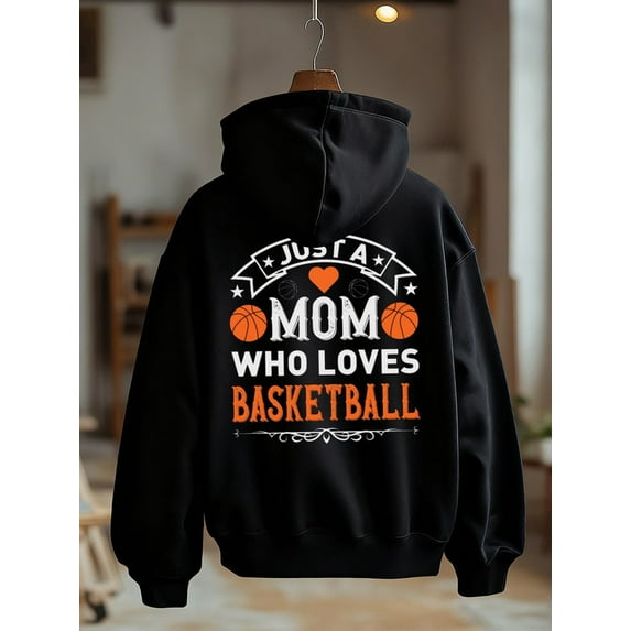 Basketball Mom Hoodie graphic hoodies games men's regular fit black ...