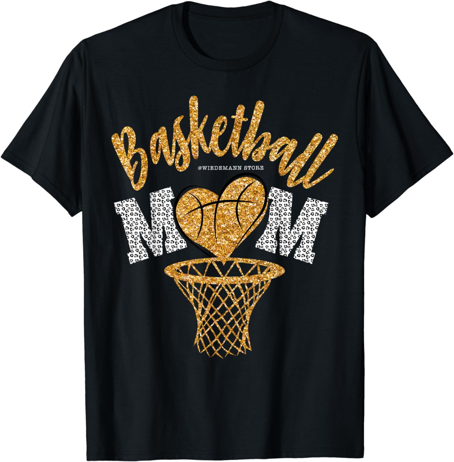 Basketball Mom Leopard Basketball Senior Mom 2024 Mother Day T-Shirt ...