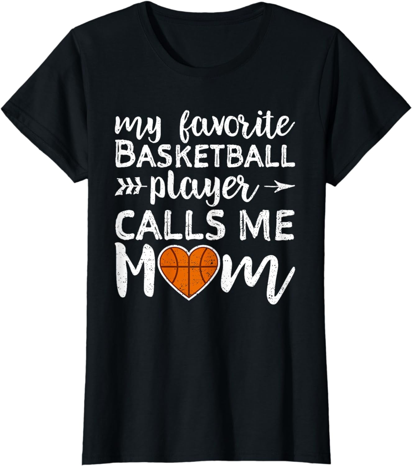 Basketball Mom My Favorite Basketball Player Calls Me Mom T-Shirt ...