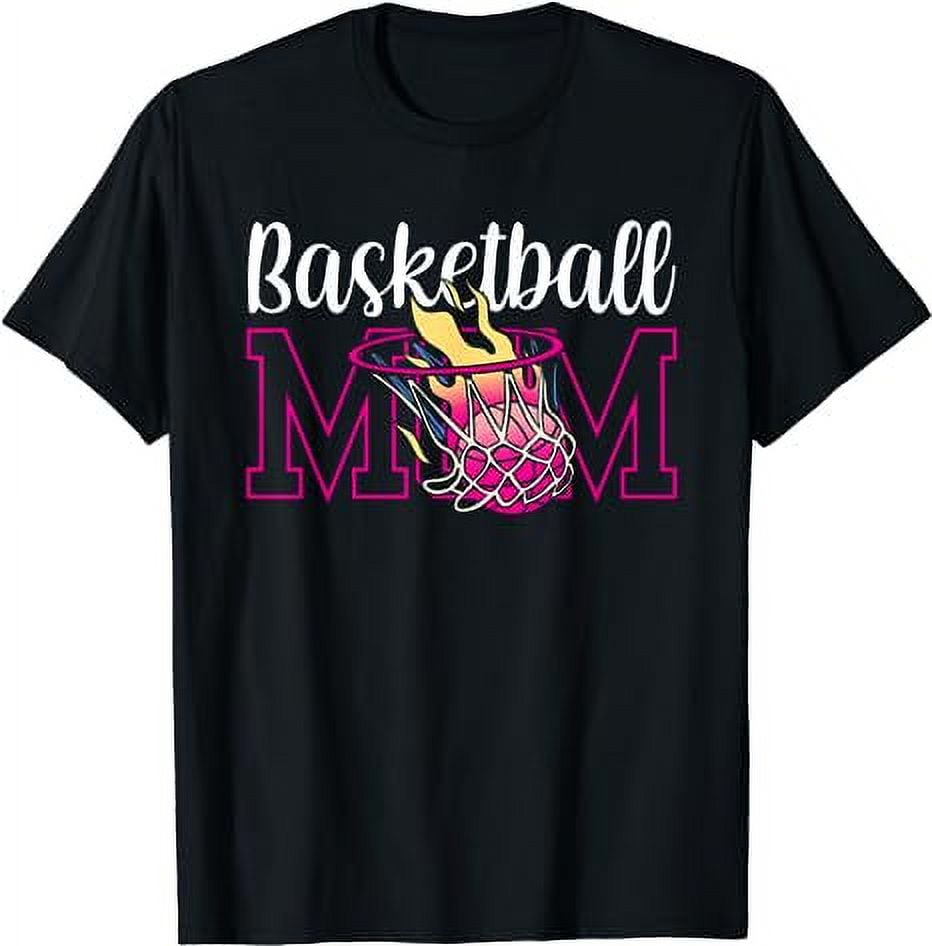 Basketball Mom Team Player Match Coach Mother Mommy Mama T-Shirt ...