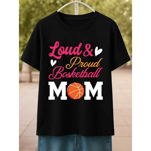 Basketball Mom Tee men Exercise 180G 100% Cotton black Running Dumbbell ...
