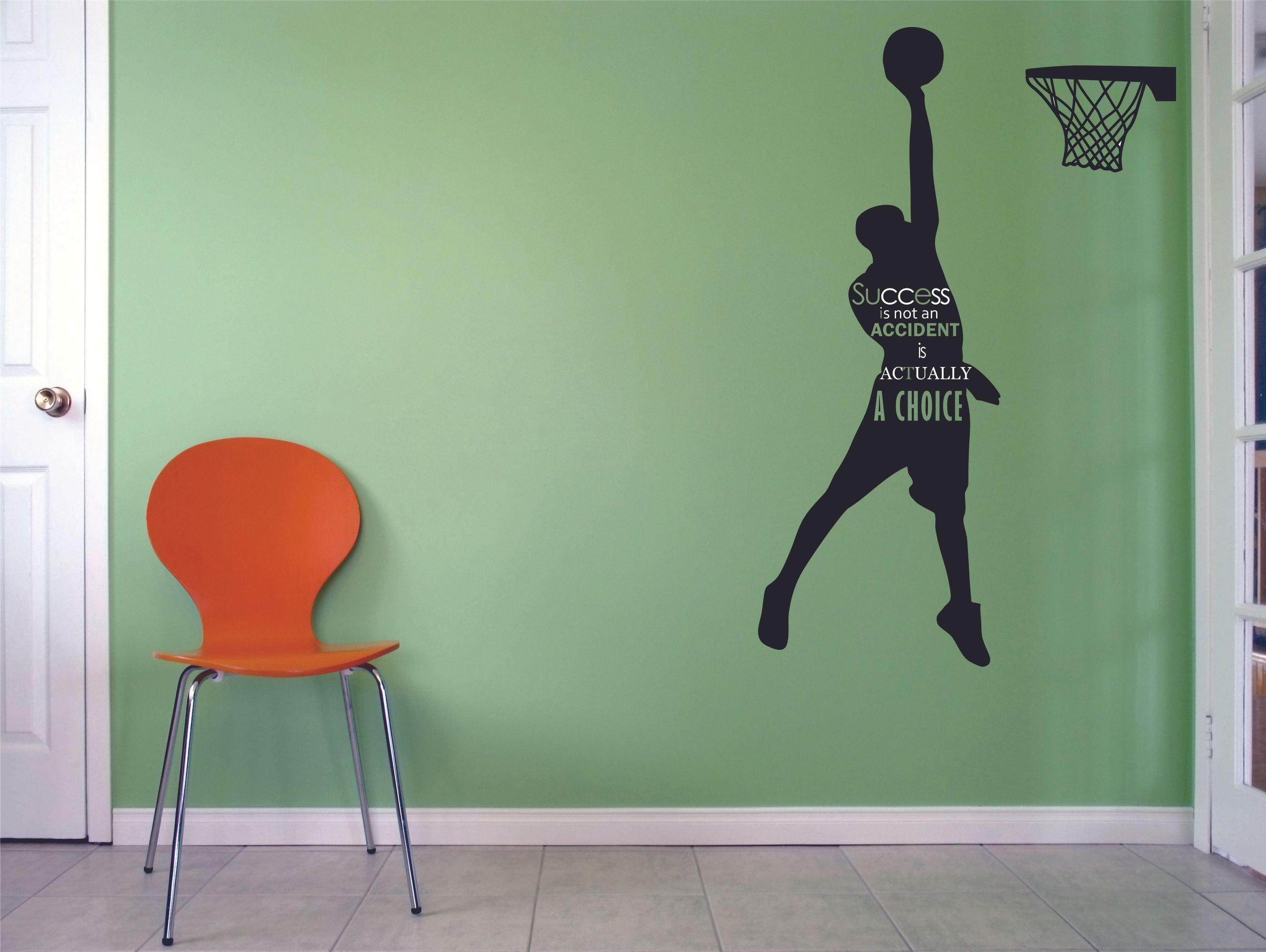 Basketball Motivation Quotes Wall Sticker for Girls/Boys Sports Player ...