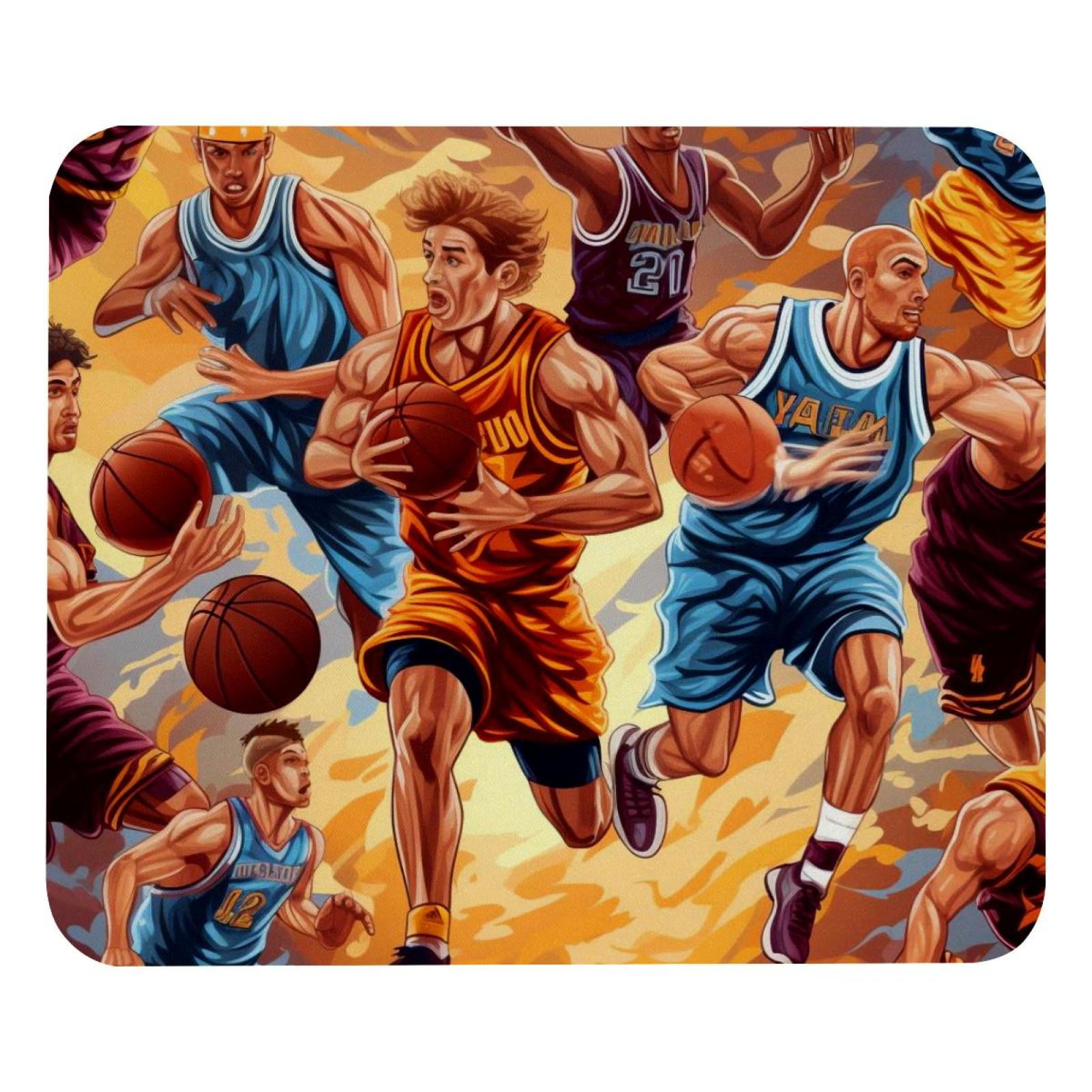 Basketball Mouse Pad, Personality Design Rubber Base for Office Decor ...