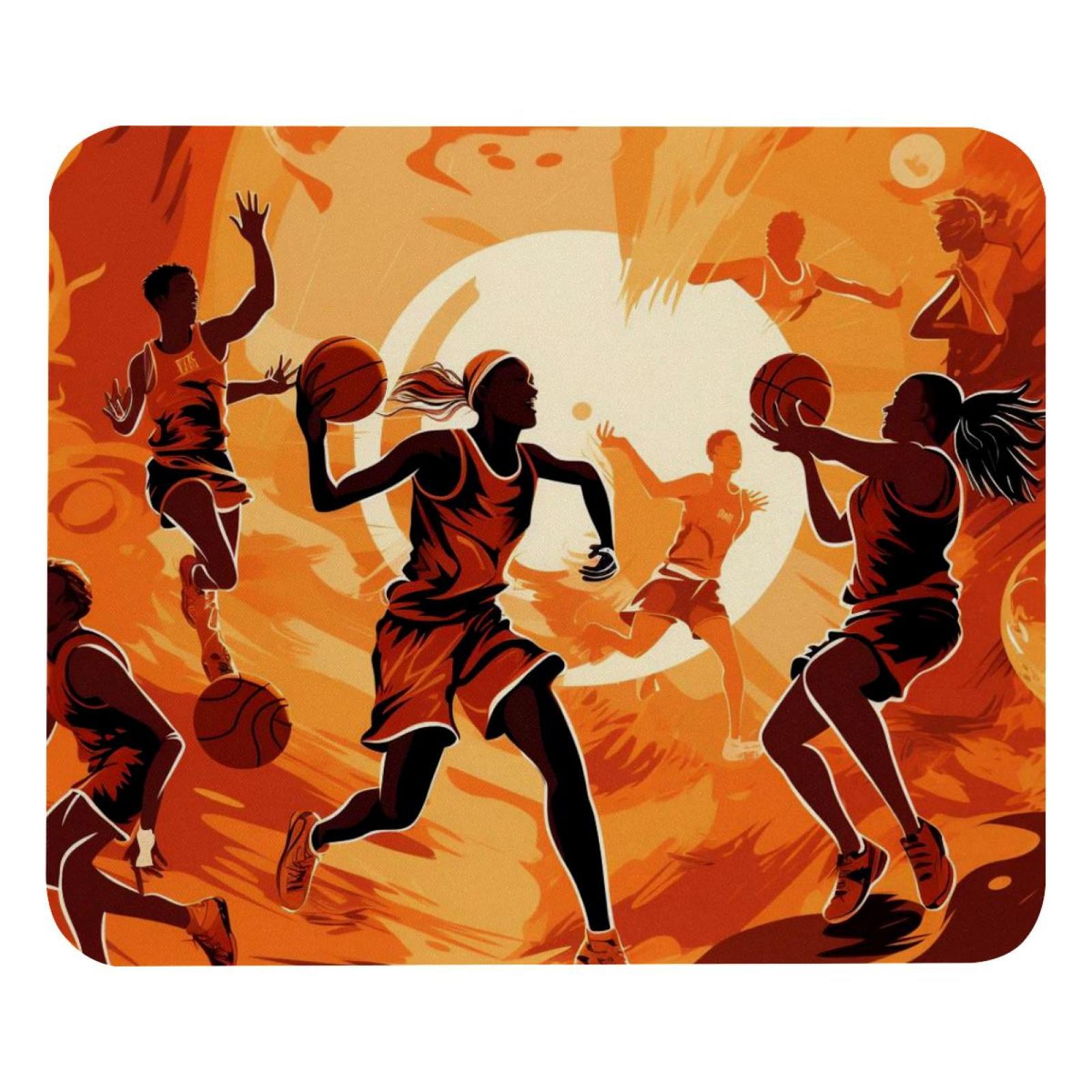Basketball Mouse Pad, Rubber Base Computer Mouse Pads for Wireless ...