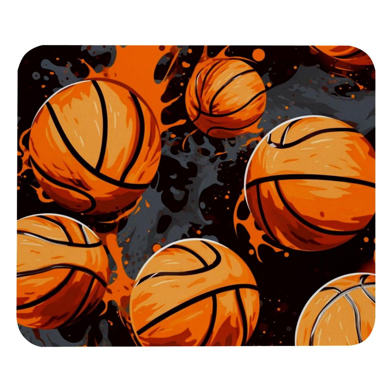 Basketball Mouse Pad, Rubber Base Computer Mouse Pads for Wireless ...