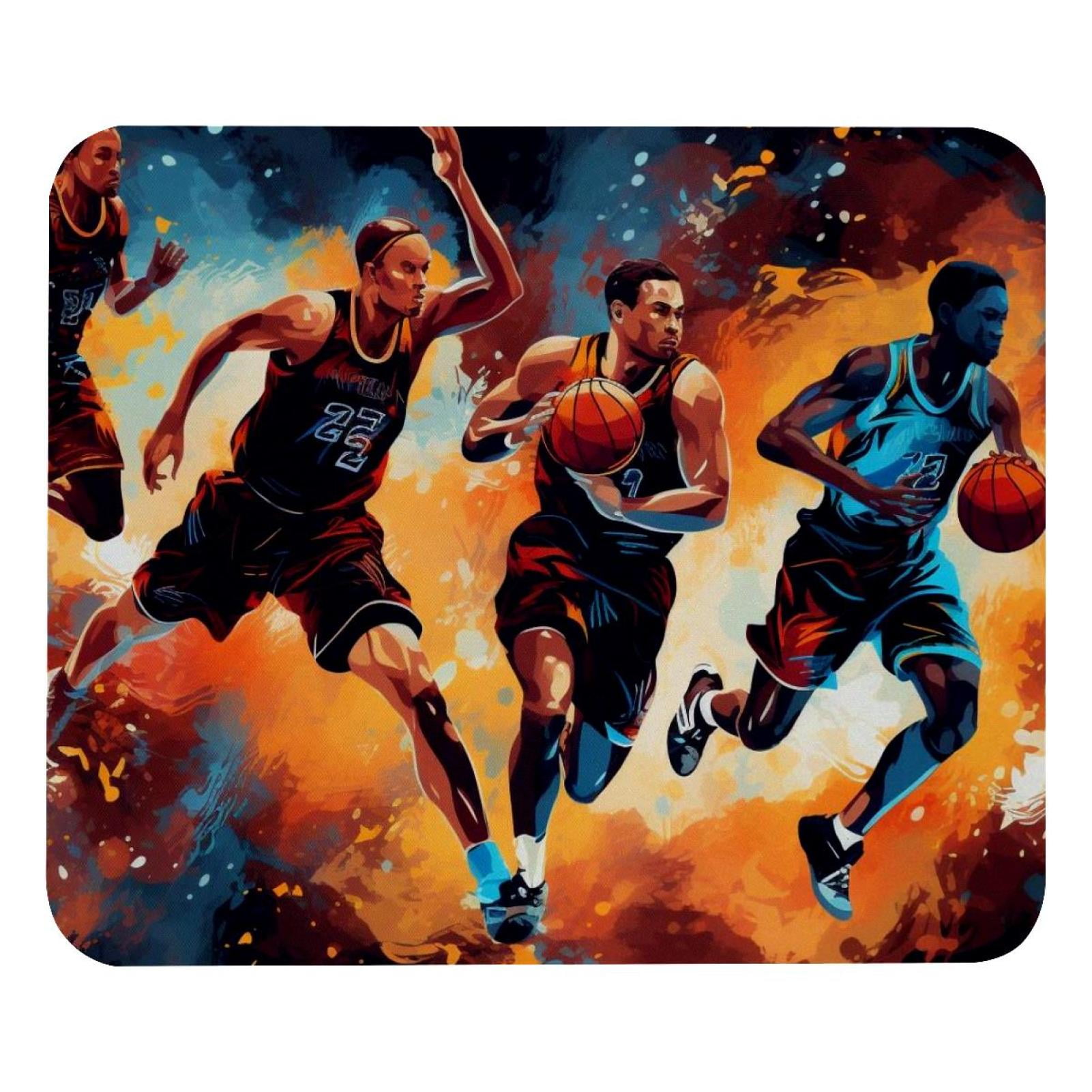Basketball Mouse Pad, Rubber Base Computer Mouse Pads for Wireless ...