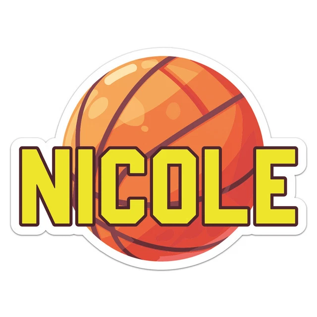 Basketball Nicole Sticker Phone Decal Water Bottle Stickers Car Decals ...