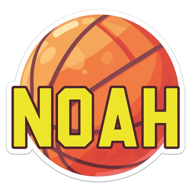 Basketball Noah Sticker Phone Decal Water Bottle Stickers Car Decals ...