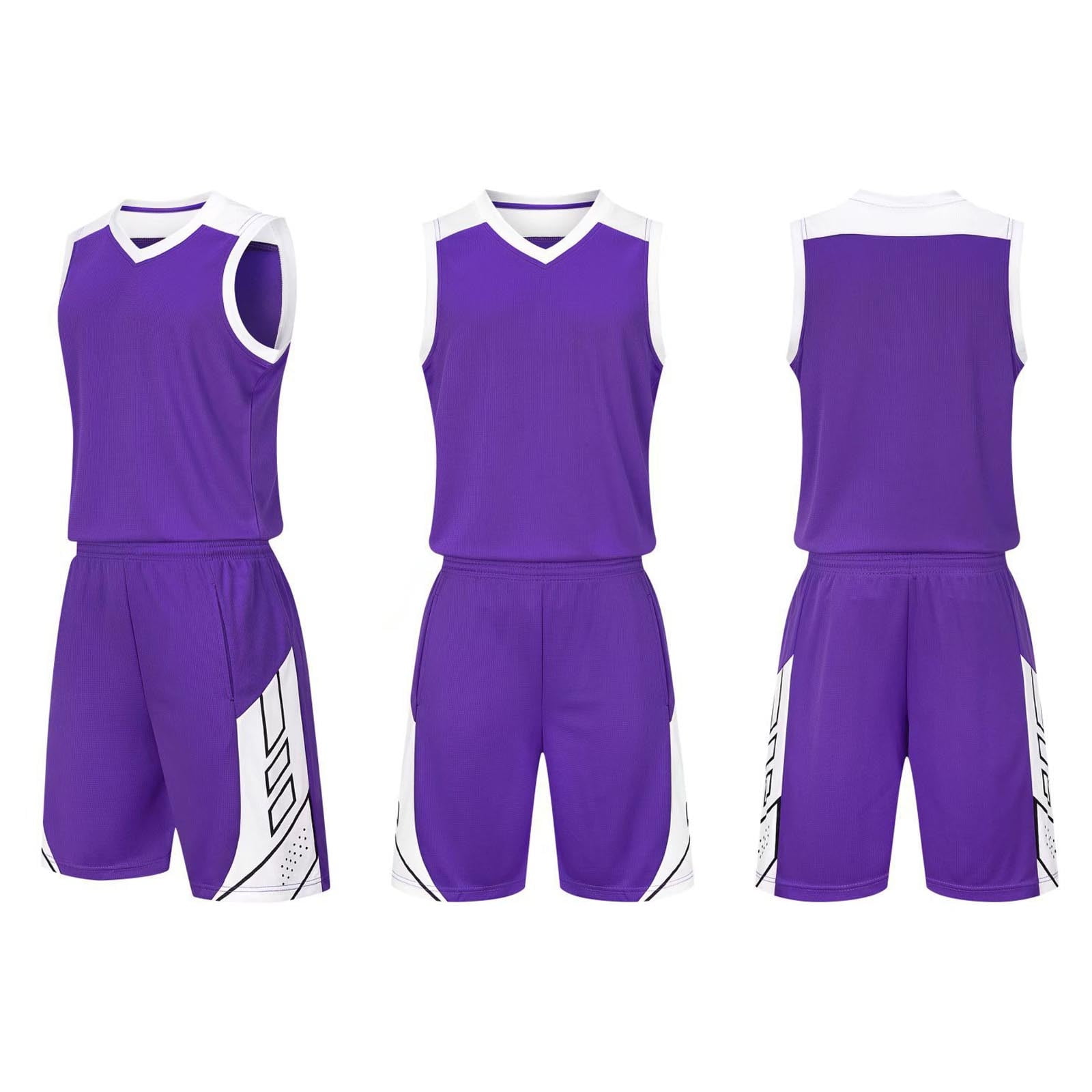Basketball Outfits for Teens 2 Piece Gym Running Sets Size 4-14 Boys ...