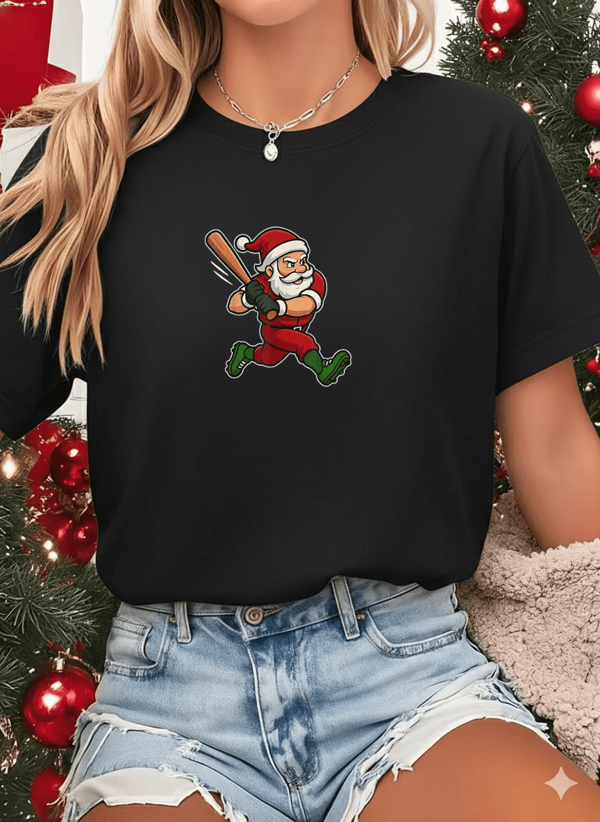 Basketball Pajama Holiday Hat Funny Christmas Player Unisex T-Shirt, up ...
