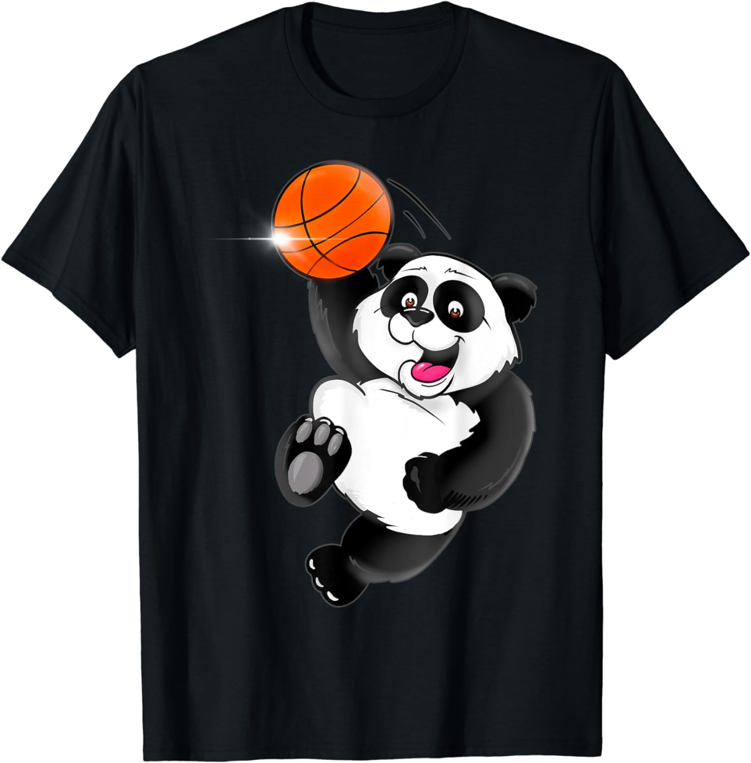 Basketball Panda Slam Dunk Funny Kids Adults Sports T-Shirt - Walmart.com