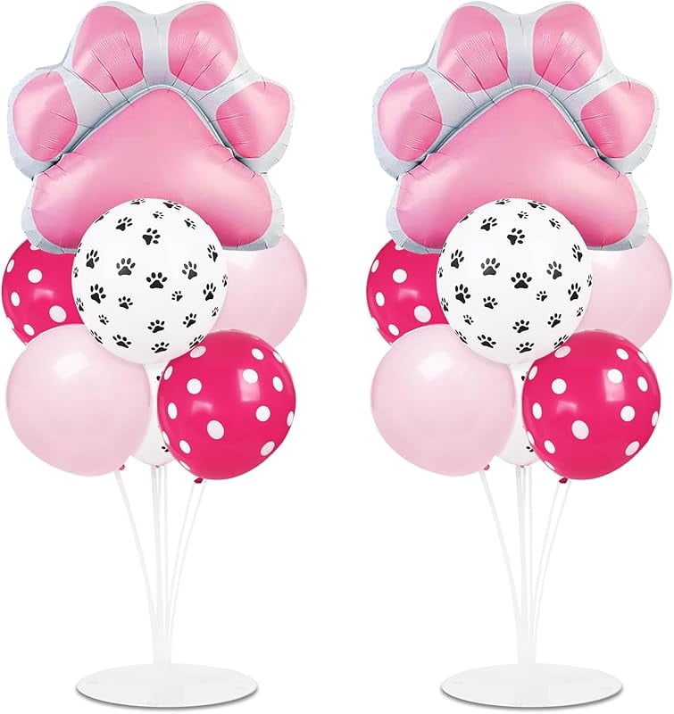Basketball Party Balloons Stand Kit 2 Sets With 2 Basketball Ball Foil ...