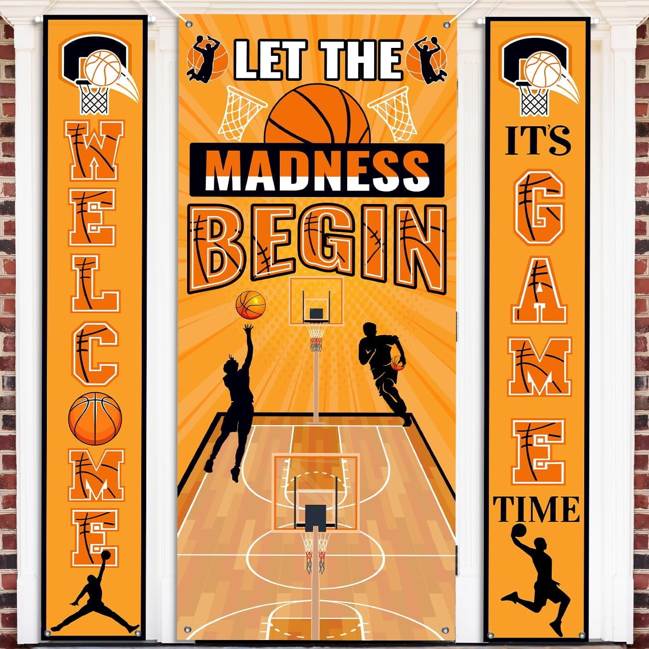 Basketball Party Decorations, Basketball Banner Set 3Pcs Let The ...