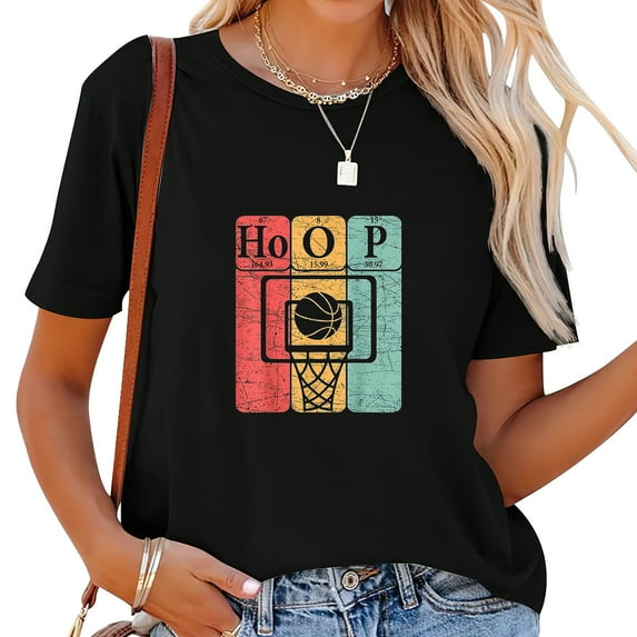 Basketball Periodic Table Elements Science Nerd Basketballer T-Shirt ...