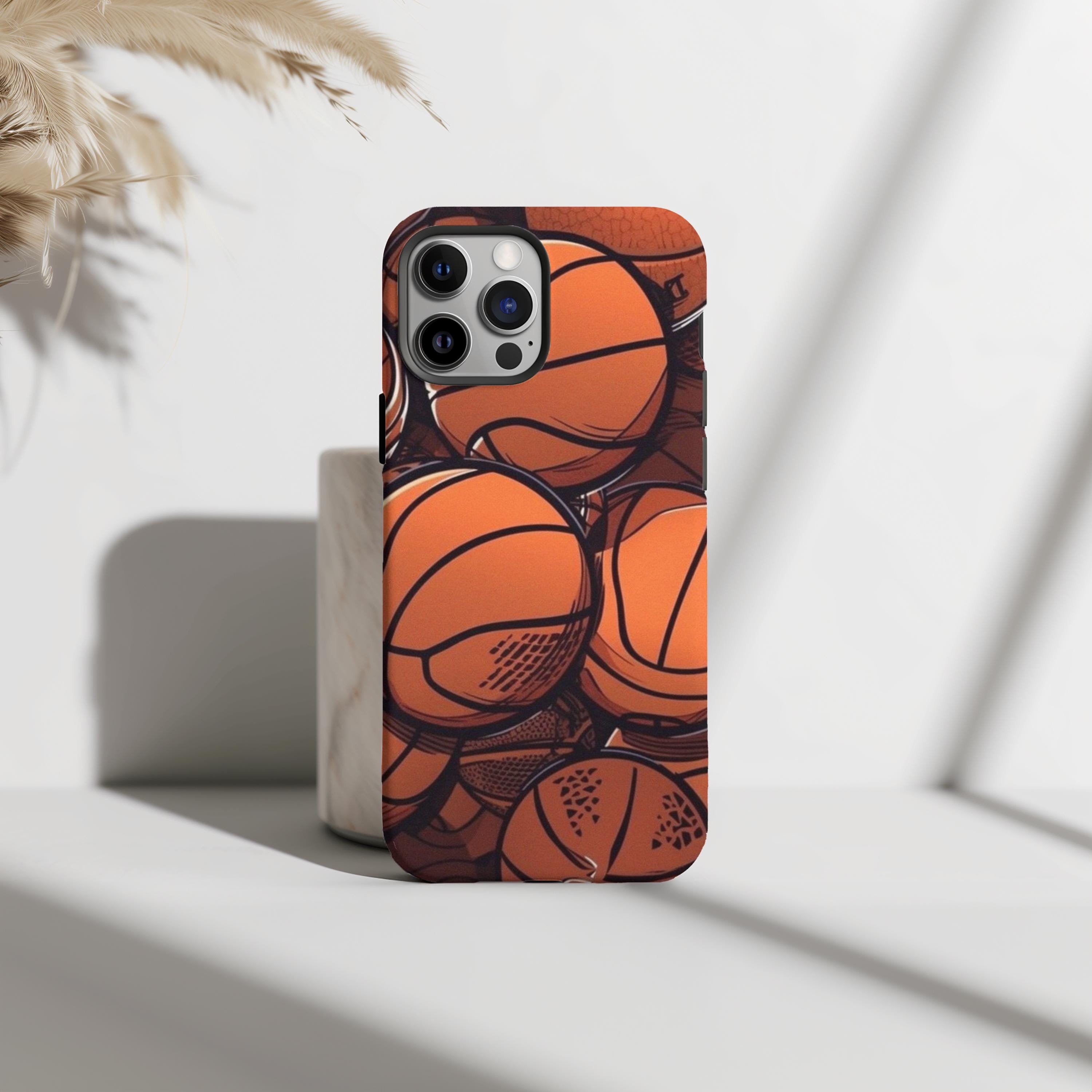 Basketball Phone Case Slam Dunk Sporty iPhone 17 to 11 Pro Max ...