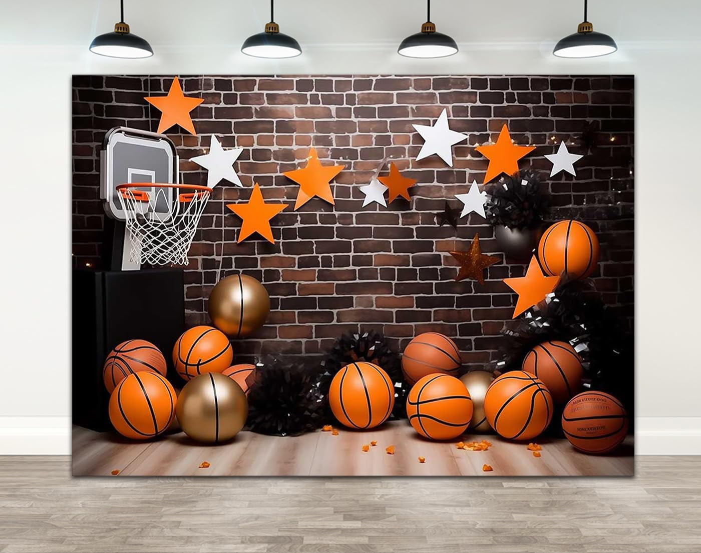 Basketball Photo Backdrop for Photography, Basketball Background for ...