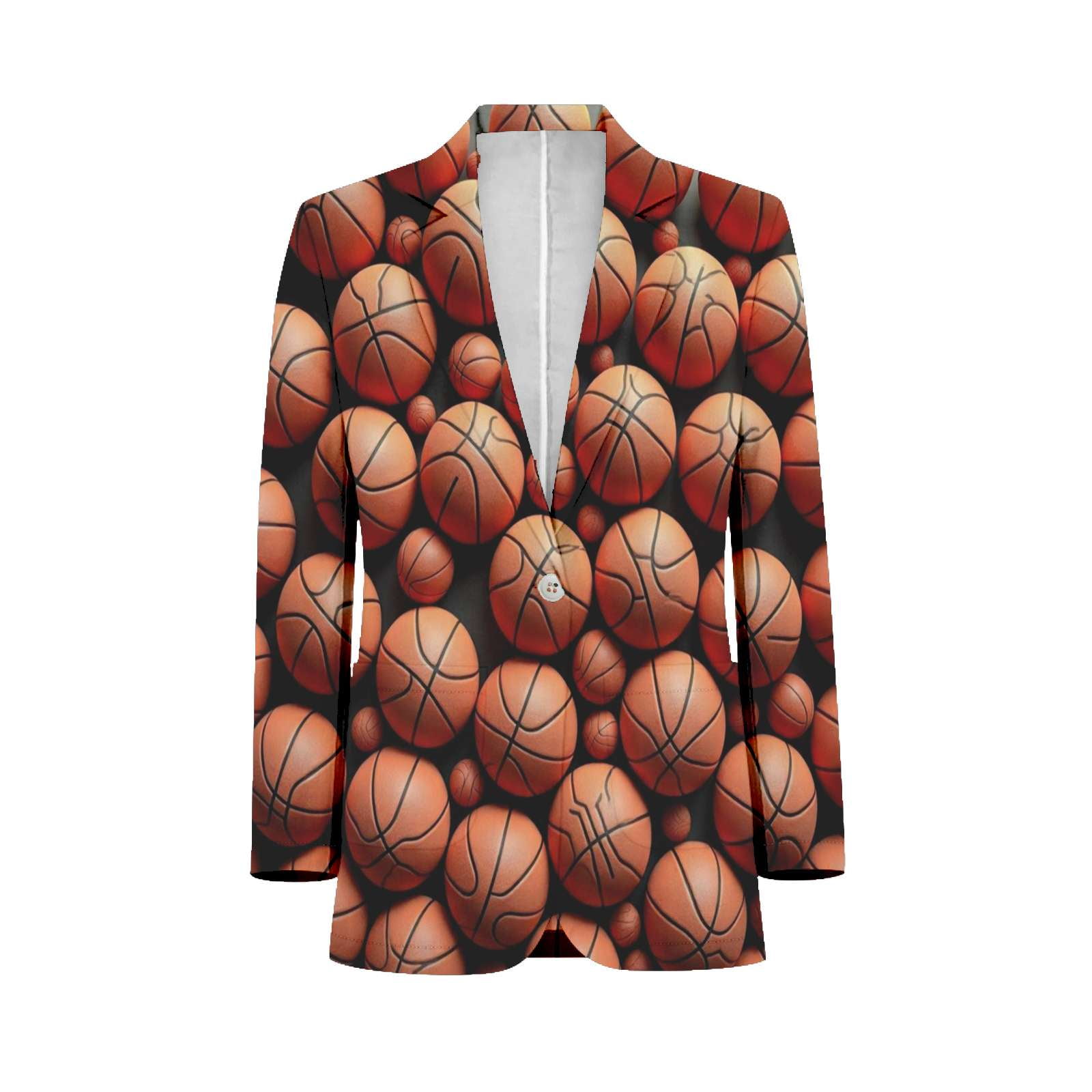 Basketball Pile Pattern Customized Men's Suits full man Shawl Collar ...
