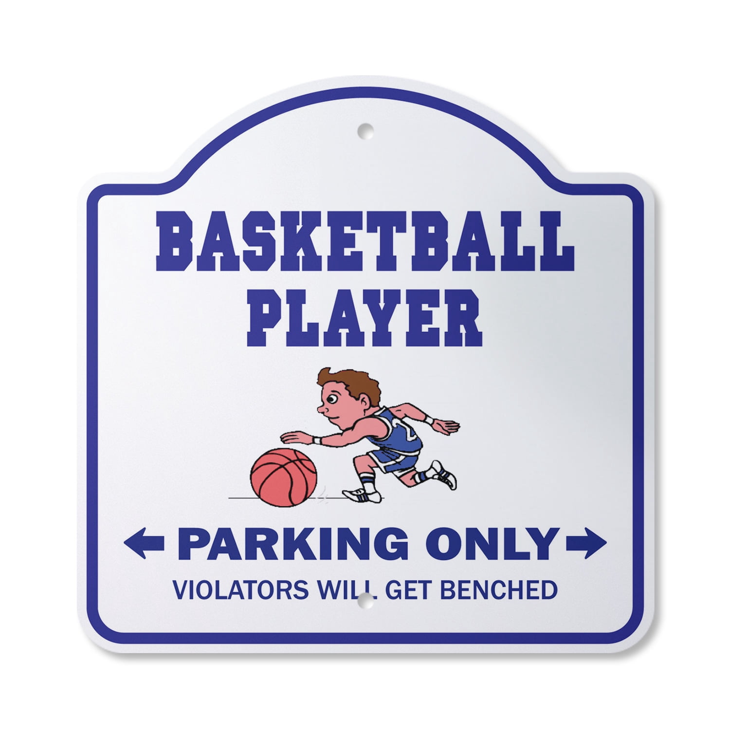 Basketball Player 10” x 10” Sign | Indoor/Outdoor Plastic | SignMission ...