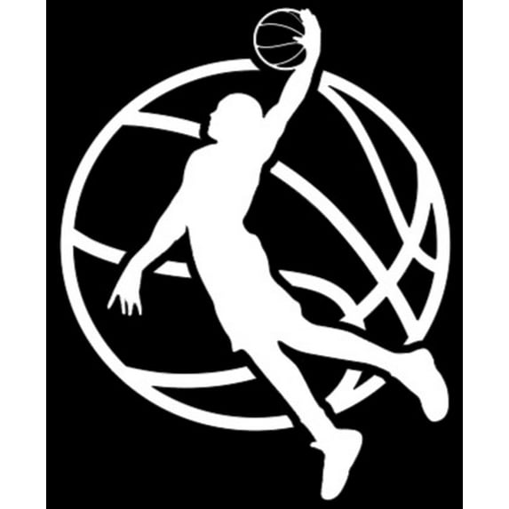 Basketball Player 2 - Car Window - Premium Vinyl Decal/Sticker ...