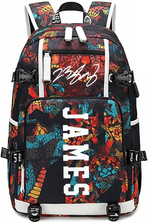 Basketball Player 23 Multifunction Backpack Travel Student Backpack ...